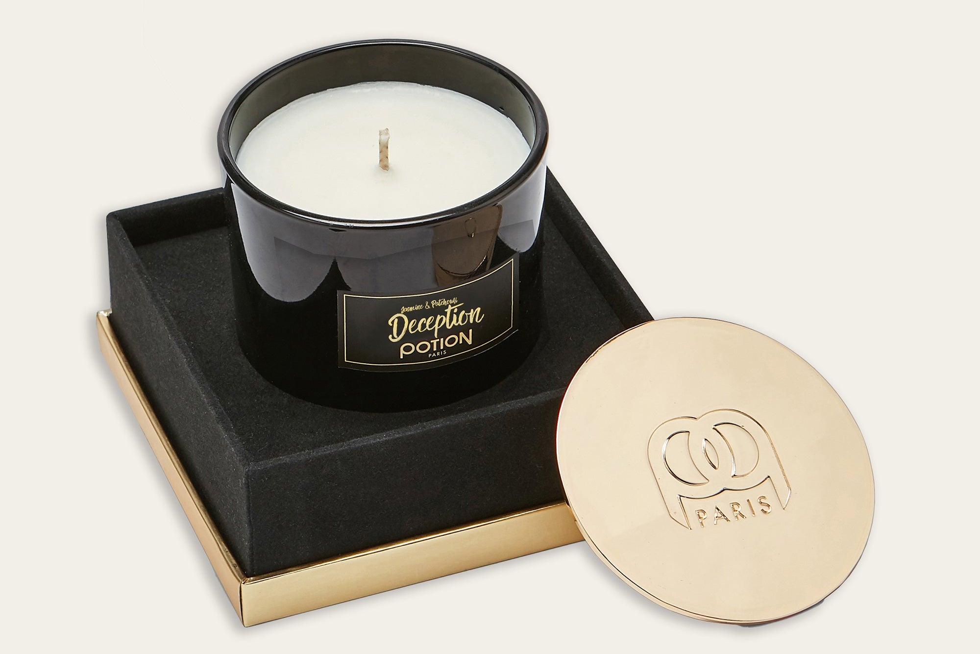 Vegan Scented Candle - Jasmine & Patchouli Deception 540g - Potion Paris